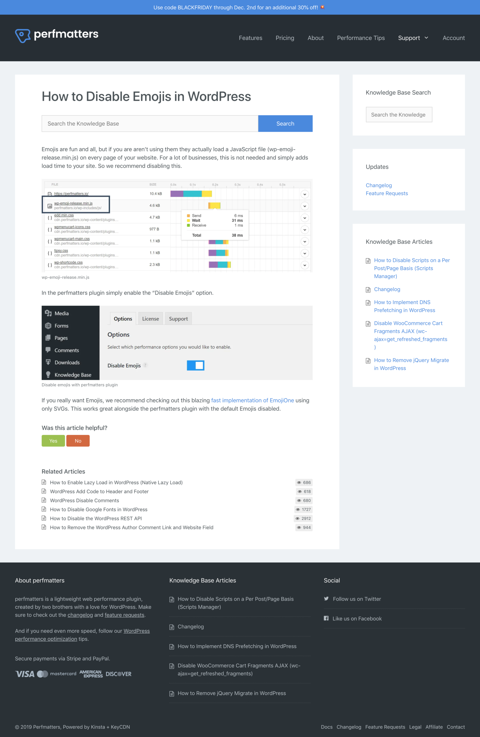 Ottimizzare le Prestazioni di WordPress con il plugin Perfmatters